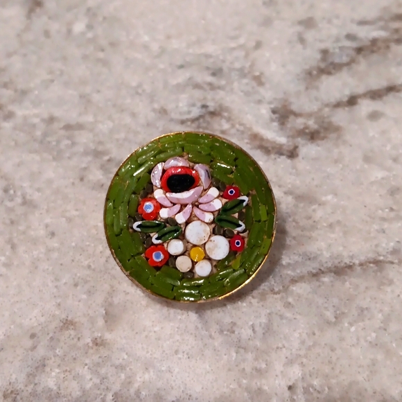 Jewelry | Vintage Italian Micro Mosaic Pin Gorgeous | Poshmark